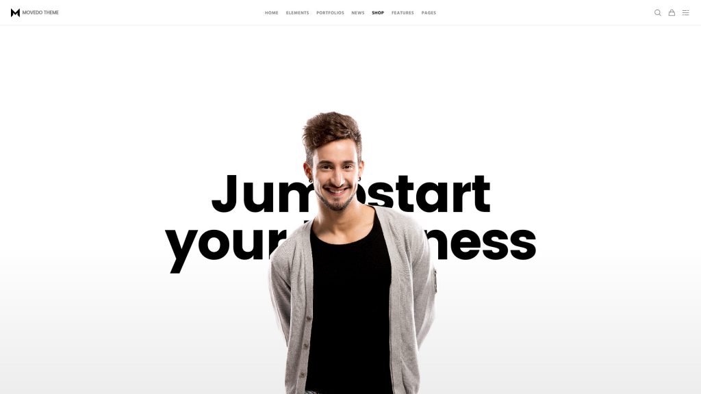 Homepage Startup – Movedo Creative Theme